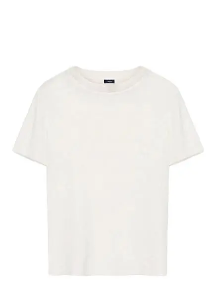 JOSEPH Rubin Short-sleeved Silk Top - Ivory