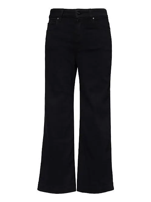 Paige Vanessa High-rise Wide-leg Stretch-denim Jeans - Black Shadow