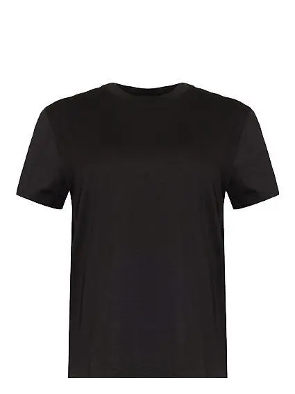 Vince Round-neck Cotton-jersey T-shirt - Black
