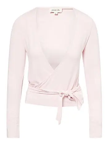 SISTERLY TRIBE Soft Ballet Wrap Top - Ballet Slipper