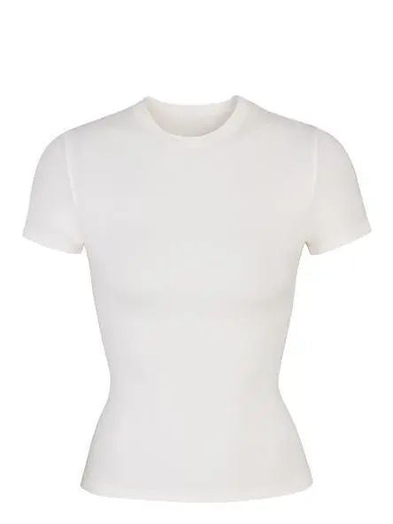 SKIMS Slim-fit Stretch-cotton T-shirt - Marble