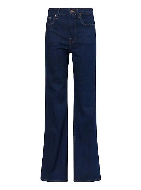 Good American Good Legs Flared Denim Jeans - Indigo1153