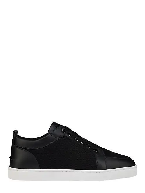 CHRISTIAN LOUBOUTIN Rantulow Flat Leather Trainers - Black