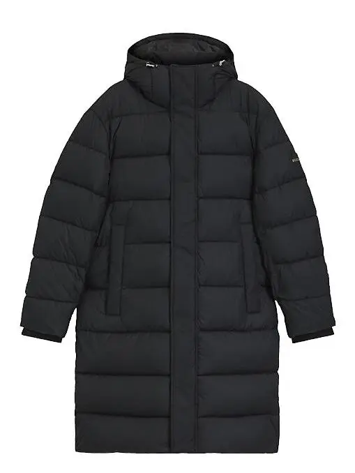 BOSS Hooded Padded Shell Coat - Black