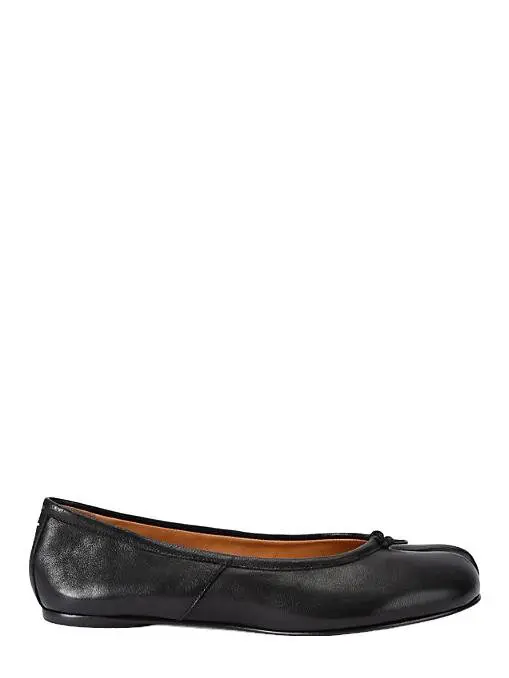 MAISON MARGIELA Tabi Leather Ballerina Shoes - Black