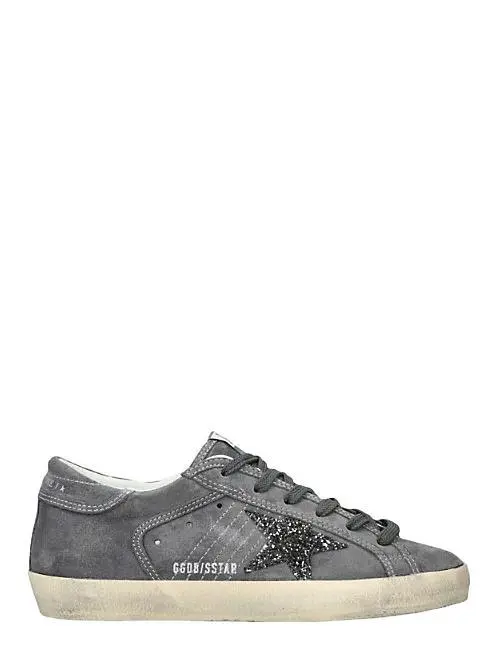 GOLDEN GOOSE Super Star Suede Trainers - Grey/dark