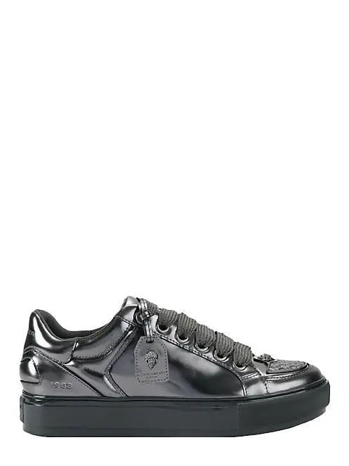 Kurt Geiger Southbank Leather Trainers - Grey