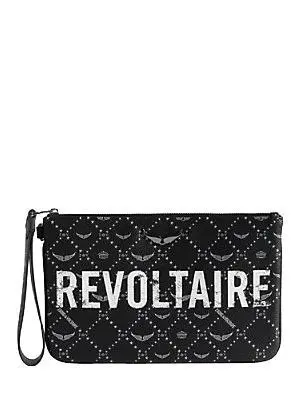 Zadig&Voltaire Revoltaire Z Monogram Pouch - Black