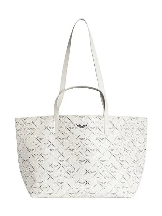 Zadig&Voltaire Logo-print Coated-canvas Xl Shopper - Flash
