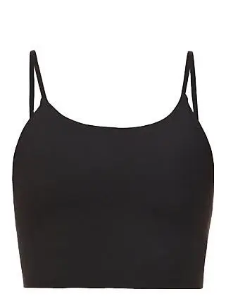 ADANOLA Round-neck Stretch-jersey Bralette - Black