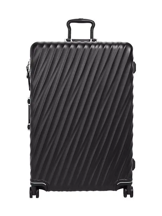 Tumi Extended Trip Four-wheel Shell Checked Suitcase - Black Texture