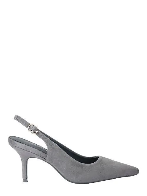 Carvela Suede Slingbacks - Grey