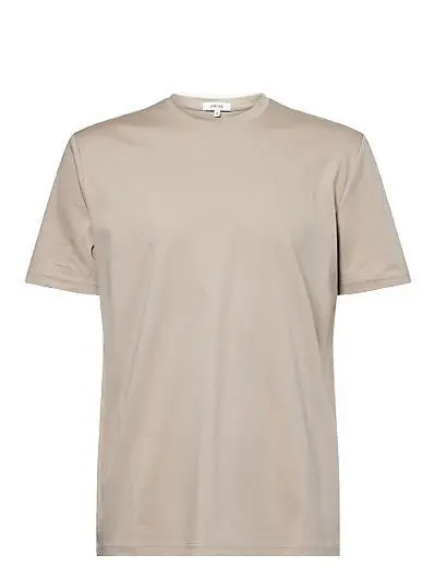 ARNE Mercerised Interlock Cotton-jersey T-shirt - Stone
