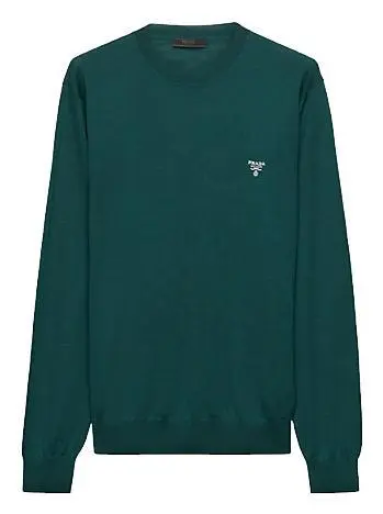 Prada Wool Crewneck Sweatshirt - Green