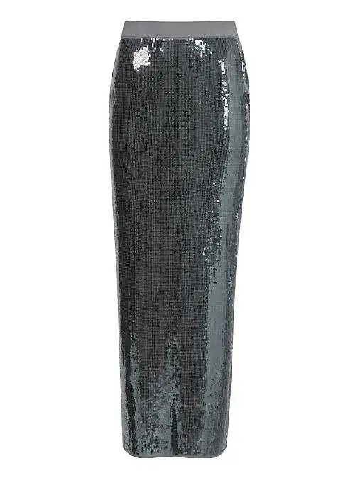 LEEM Sequined Maxi Pencil Skirt - Grey