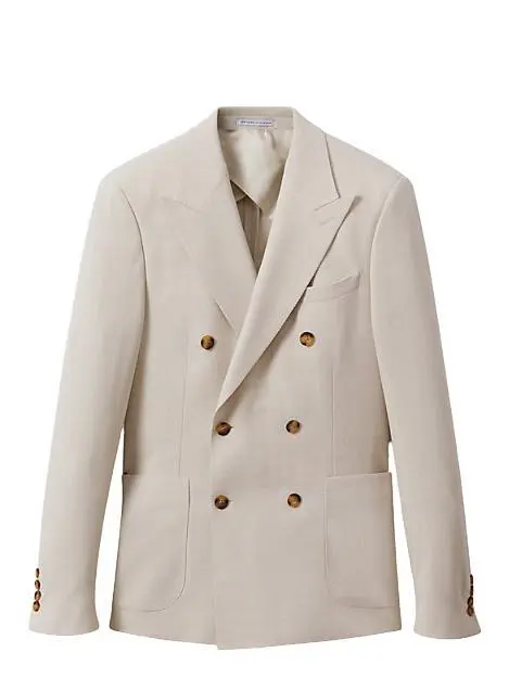 REISS Belmont Slim-fit Stretch Woven-blend Blazer - Stone