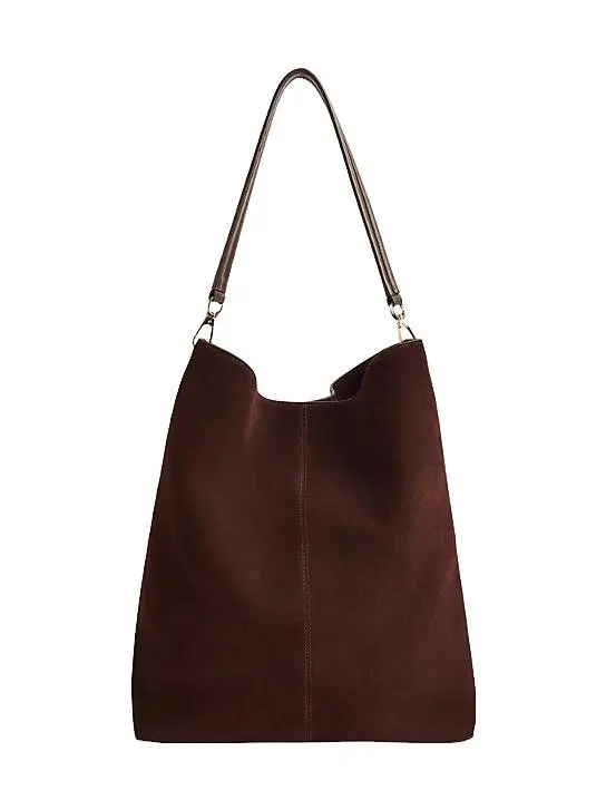 Whistles Kamil Suede Tote Bag - Brown