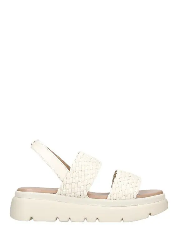 Carvela Leather Woven-strap Sandals - White