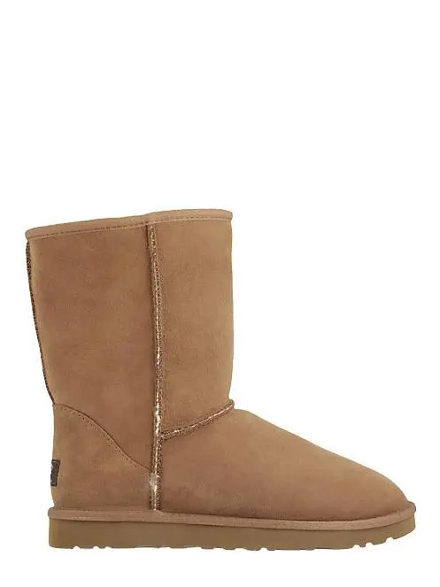 UGG Short Twin-faced Sheepskin Boots - Brown