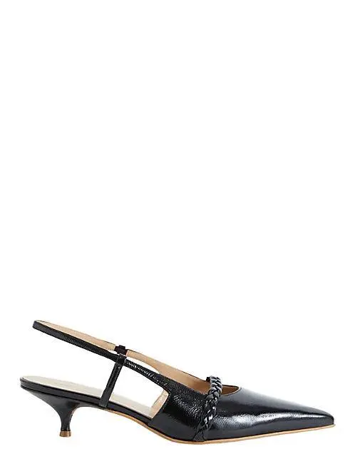 JOSEPH Anisa Leather Courts - Black