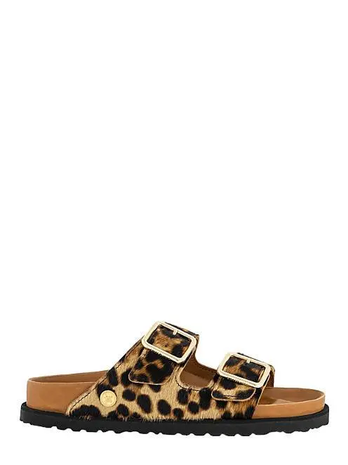 BIRKENSTOCK 1774 Arizona Calf-hair Sandals - Leopard
