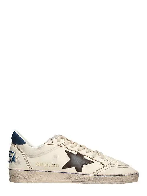 GOLDEN GOOSE Ball Star Leather Low-top Trainers - White/oth