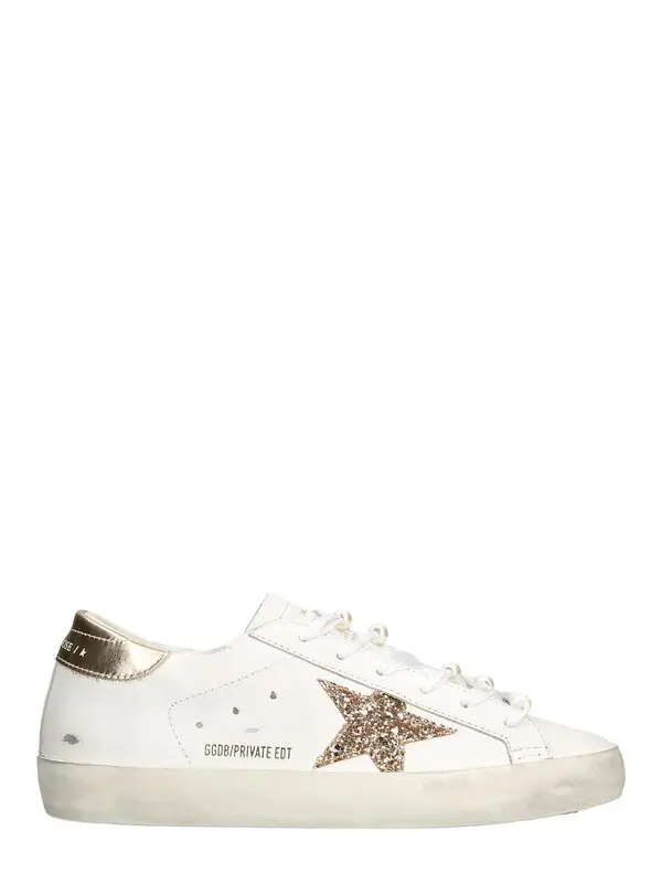 GOLDEN GOOSE Superstar Star-applique Low-top Leather Trainers - White/comb