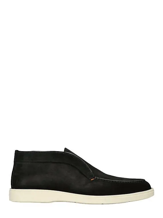 Santoni Detroit Suede Desert Boots - Black