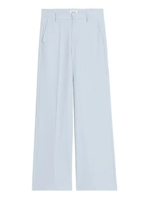 Zadig&Voltaire Panol Wide-leg Woven Trousers - Sky