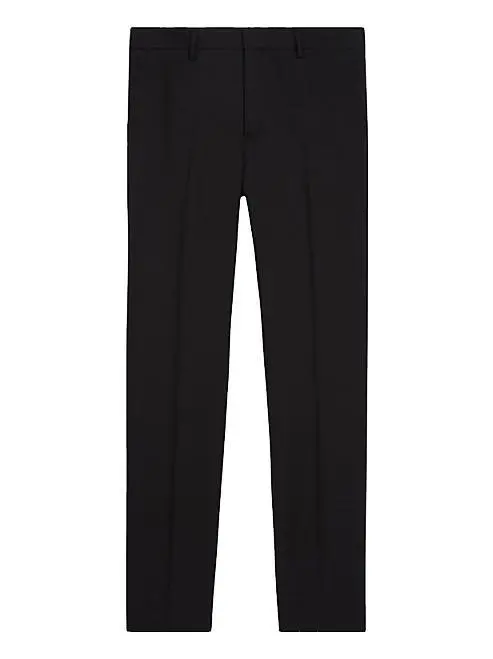 The Kooples Slim-fit Straight-leg Wool Suit Trousers - Bla01
