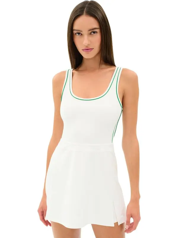 Splits59 Martina Rigor Color Block Dress - White/spearmint