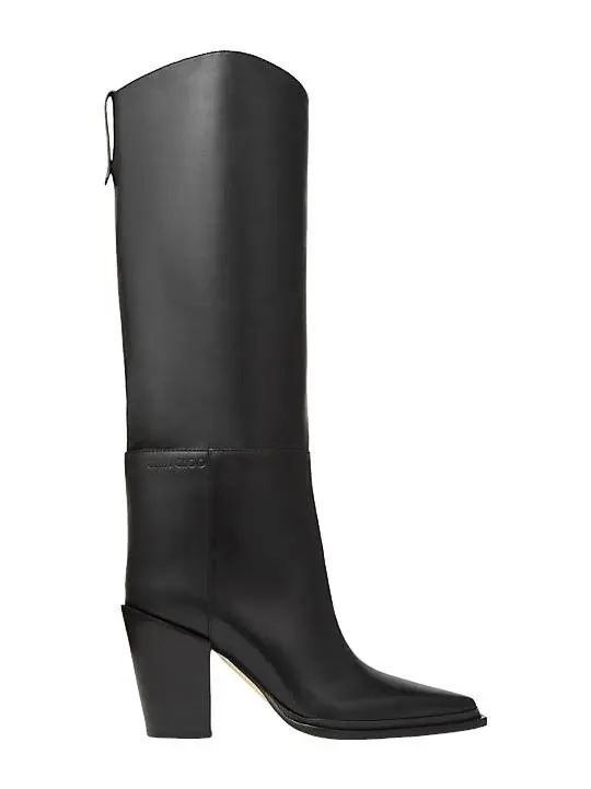 JIMMY CHOO Cece Leather Knee-high Boots - Black