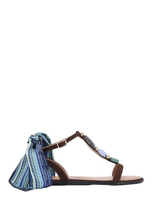 Carvela Sorrento Gem Faux-leather Sandals - Brown
