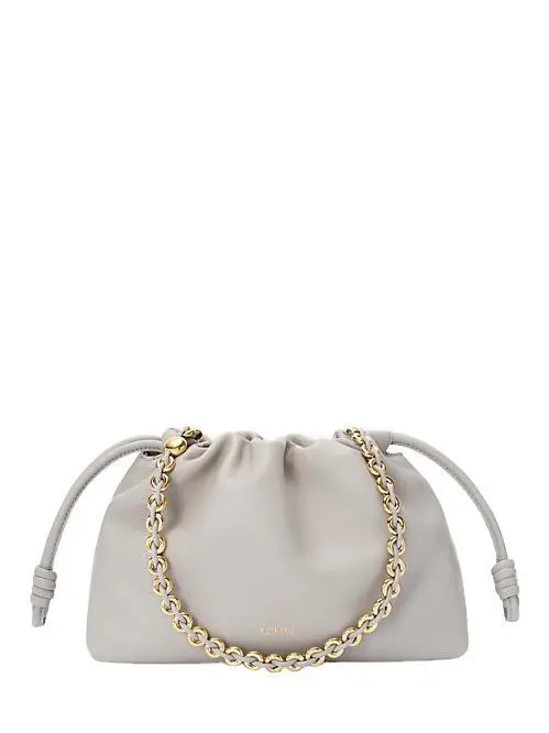 Loewe Flamenco Medium Leather Shoulder Bag - Shell Grey