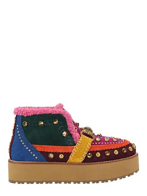 Kurt Geiger Mansion Cosy Embellished Suede Ankle Boots - Mult/other