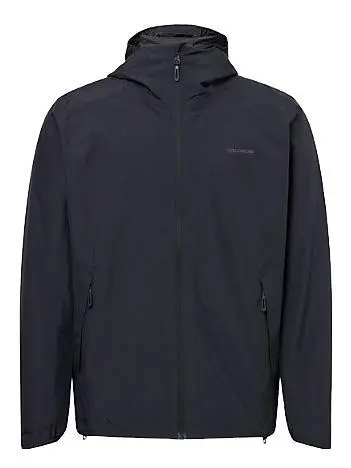 SALOMON Logo-patch Shell Jacket - Deep Black