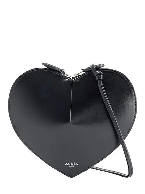 Alaïa Le Coeur Leather Cross-body Bag - Noir
