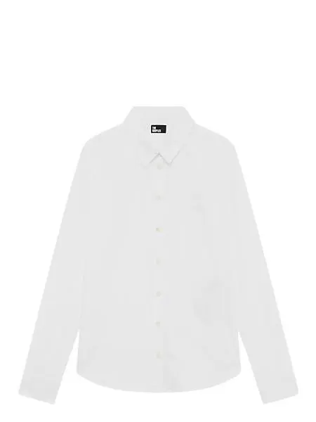 The Kooples Collared Cotton Shirt - White