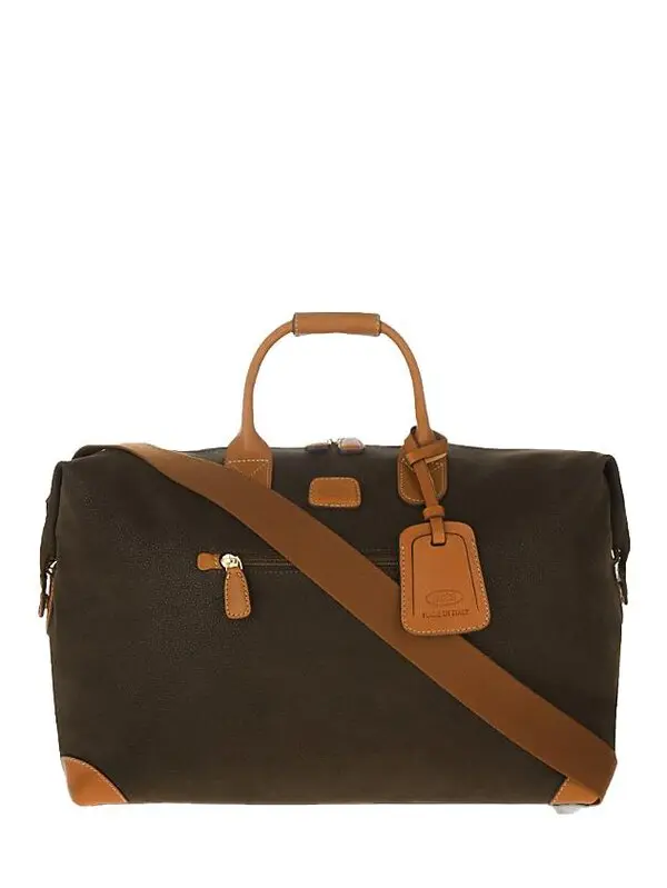 BRICS Life Small Woven Holdall Duffle Bag - Olive