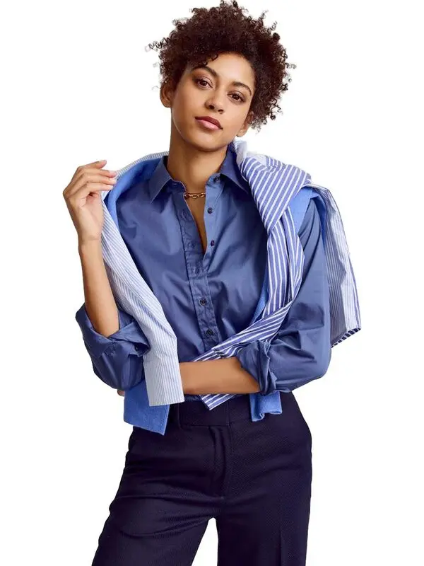 The Shirt By Rochelle Behrens The Icon Shirt - Midway Blue