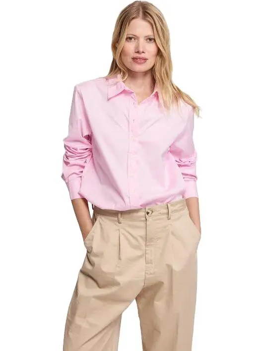 The Shirt By Rochelle Behrens The Boyfriend Shirt - Light Pink