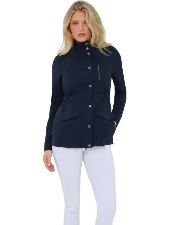 Anatomie Lenny Ultralight Snap Front Jacket - Navy