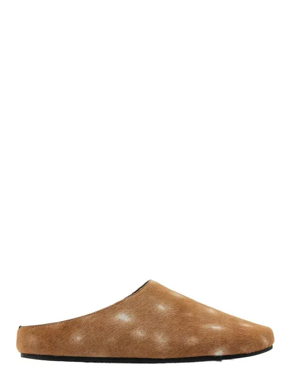 ST. AGNI Printed Pony Hair Mules - Animal