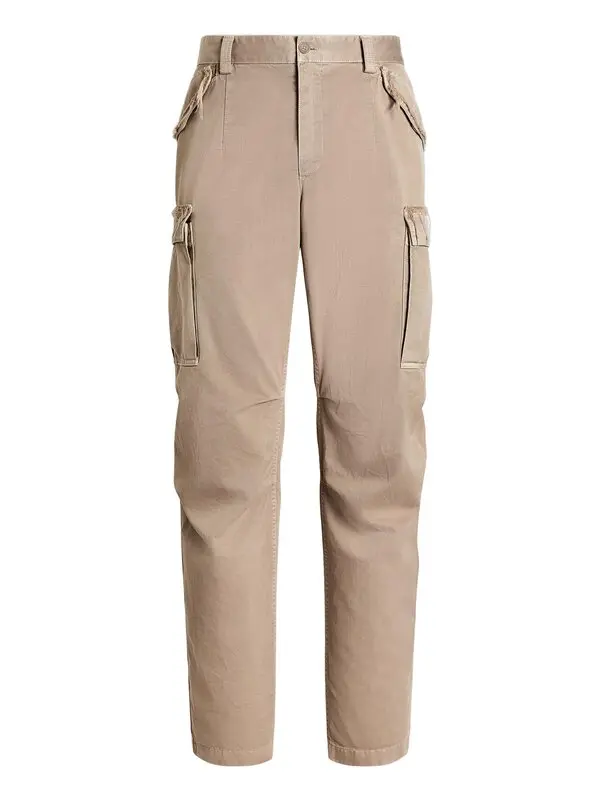 Dolce & Gabbana Cotton Trousers - Beige