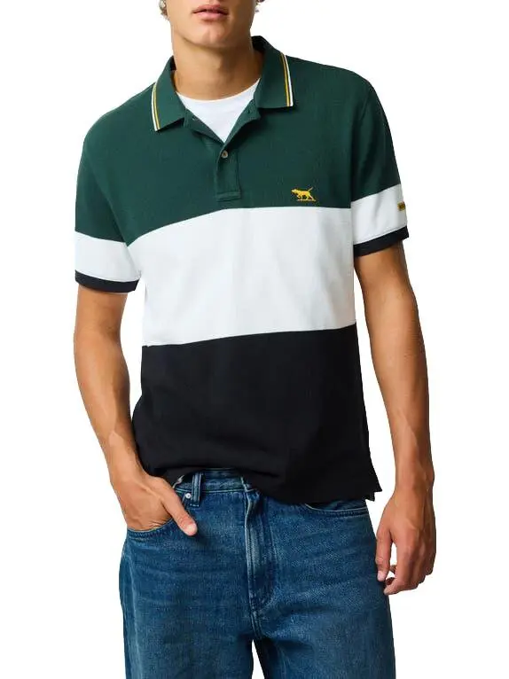 Rodd & Gunn Homebay Sports Fit Colorblock Cotton Piqué Polo - Onyx