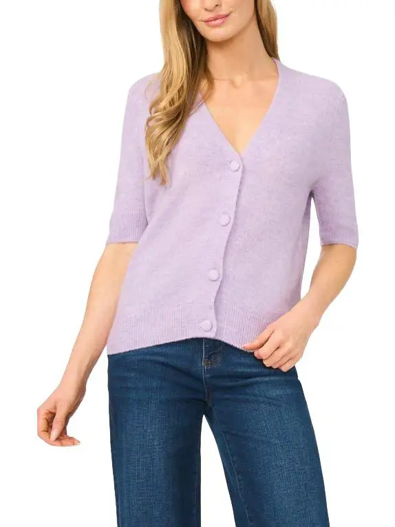 Halogen Elbow Sleeve Cardigan - Soft Lavender