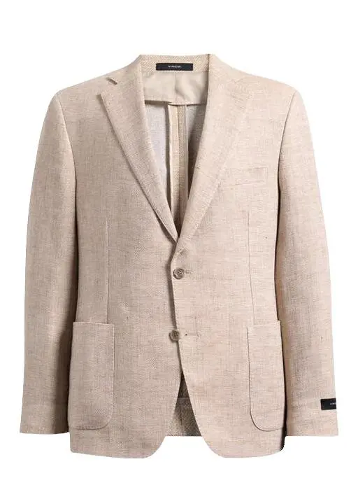 Vince Relaxed-fit Cotton & Linen Sport Coat - Beige