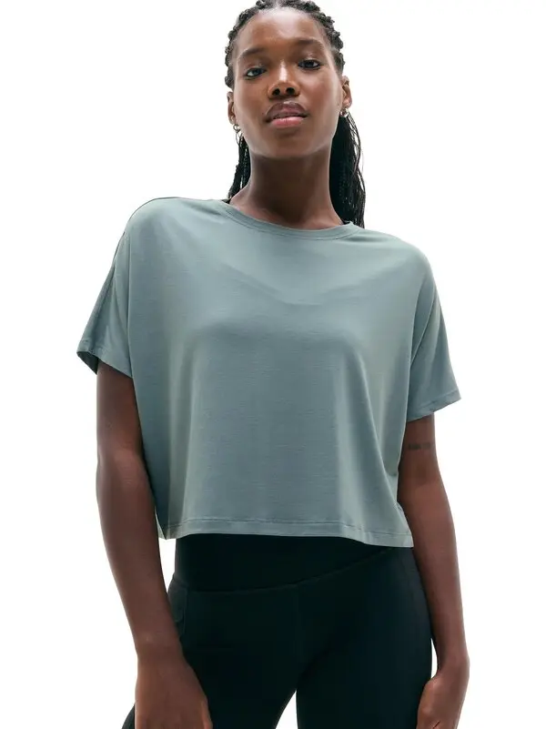 Athleta Relaxed Crop T-shirt - Botanical