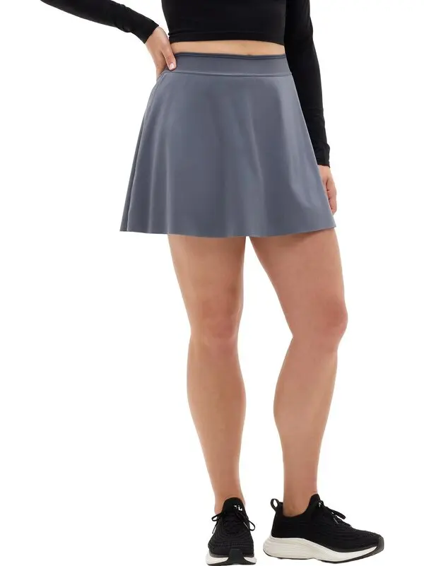Athleta A-line Tipped Skort - Slate/eclipse
