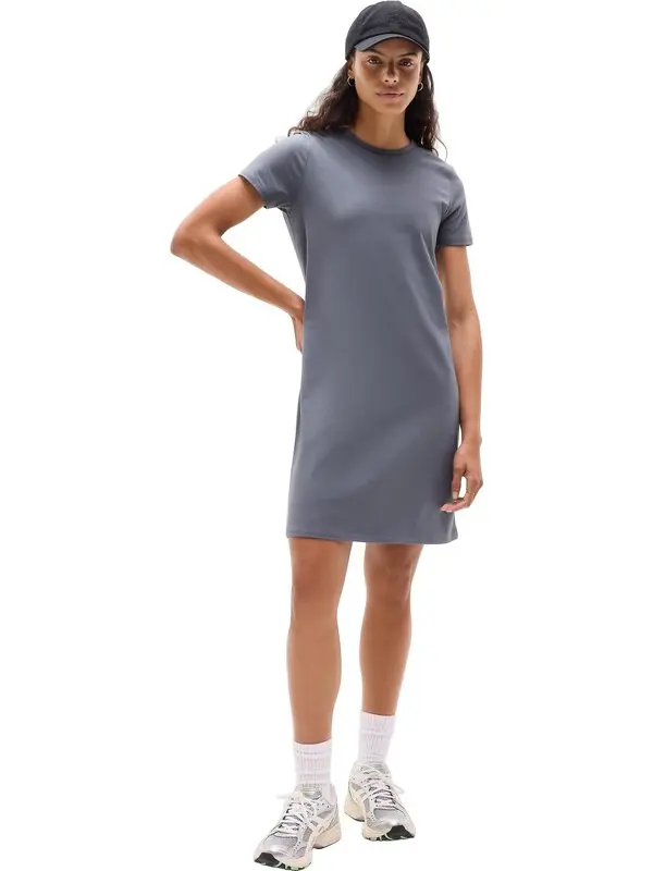 Athleta Essential Tee Shirt Dress - Slate